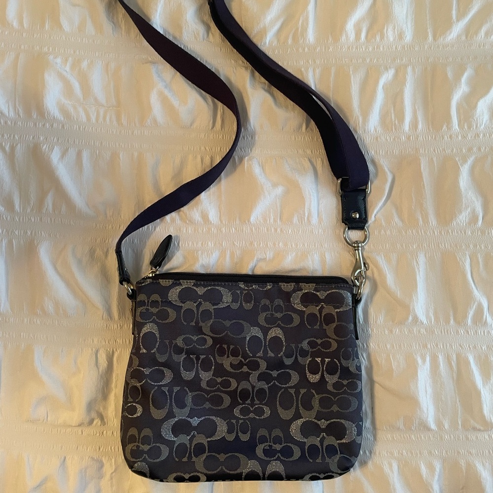 Coach Signature Swingpack Turnlock Crossbody Bag Canv… - Gem